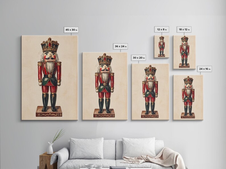 Sketch of a Nutcracker Canvas Print - Framed Canvas - Minimalist ...