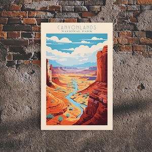 Canyonlands National Park Travel Poster Print, Canvas Print Wall Art ...