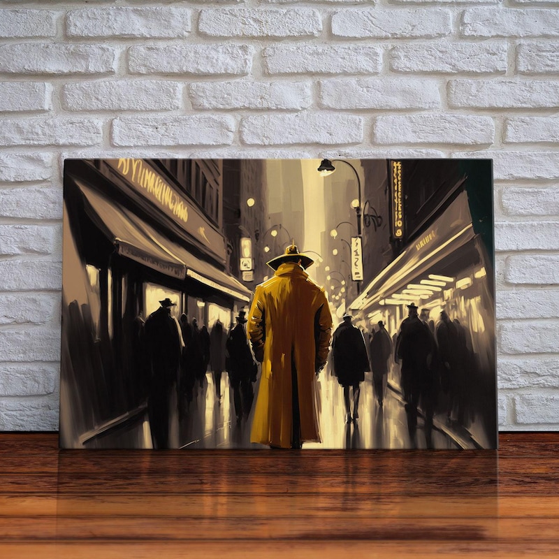 Detective Painting Noir - Etsy
