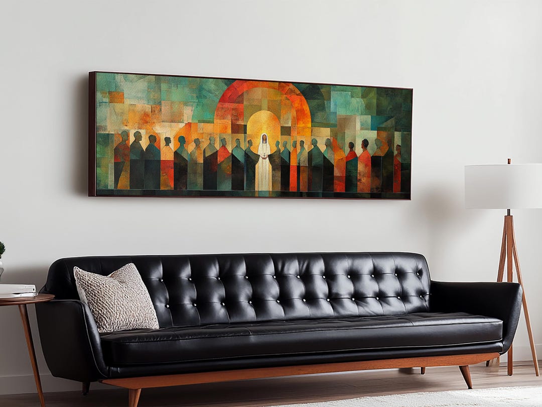 Corpus Christi Eucharistic Procession Christian Art Work - Panoramic ...