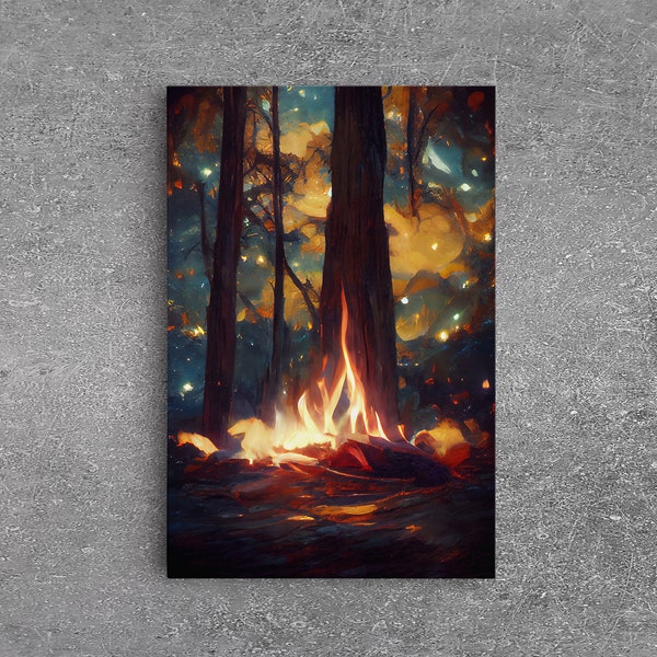 Campfire Art Print - Etsy