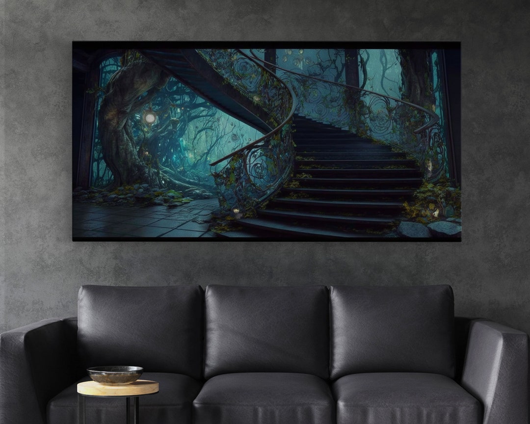 Fantasy Staircase, Framed Canvas Print, Stair Way to Beyond - Etsy