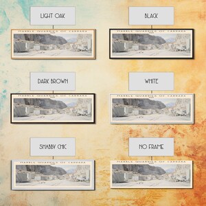 Marble Quarries of Carrara Italy Art | Framed Canvas Print Travel ...