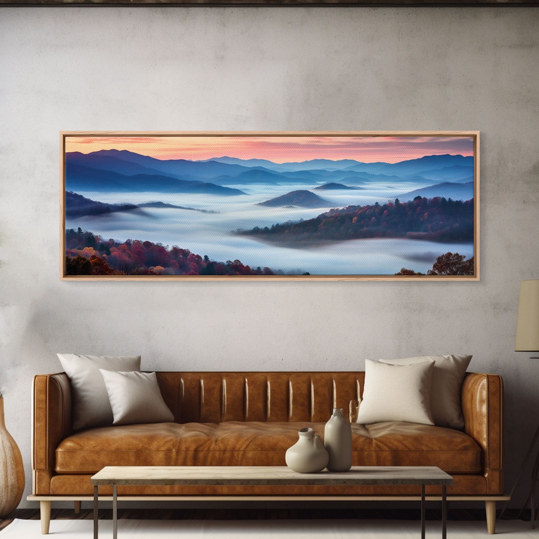 Blue Ridge Mountains Panoramic Wall Art, Bluebridge Mountains National ...