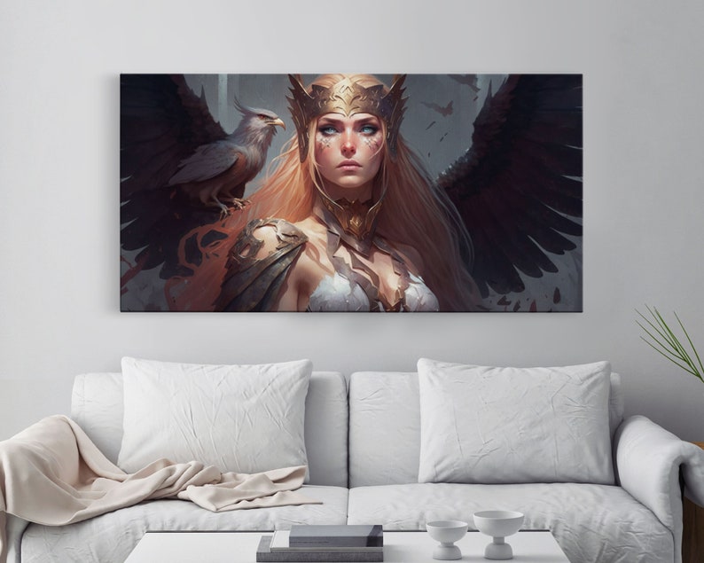 Lady Freya Nordic / Norse Mythology Art Framed Canvas Print - Etsy