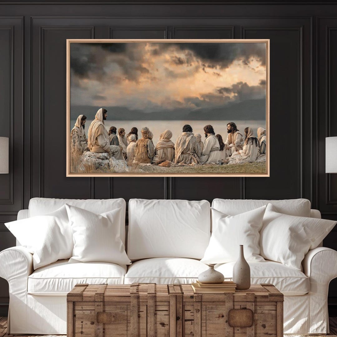 Twilight Discourse | Framed Canvas Print | Christian Wall Art ...