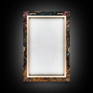 Spooky Haunted Carnival, Halloween Framed Canvas Print, Halloween Art ...