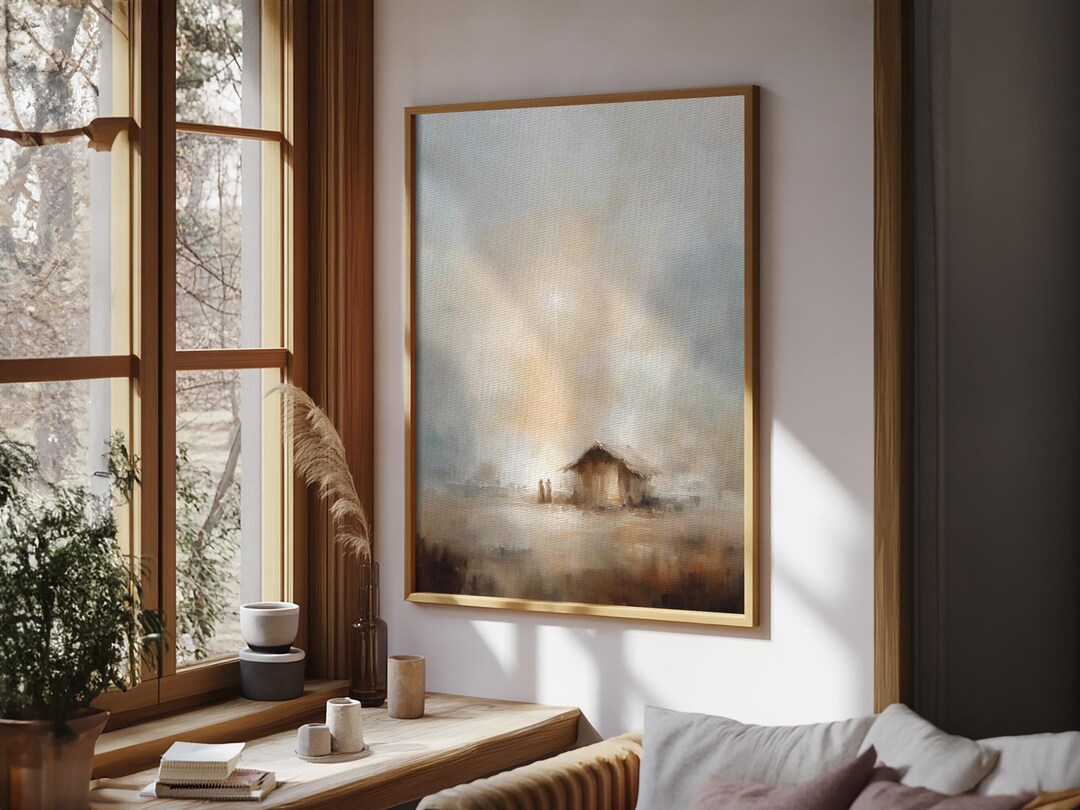Bethlehem Peace, Framed Canvas Print, Christian Art Print, Christmas ...