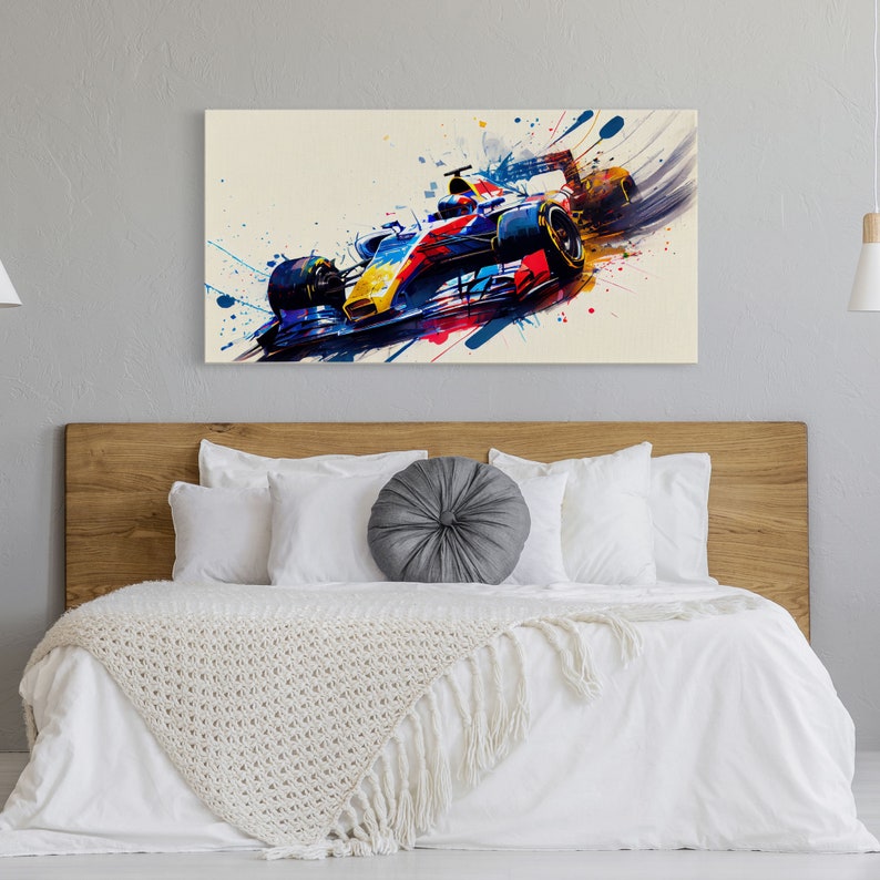 Graffiti Art Formula One F1 Race Car Splatter Paint Art - Etsy