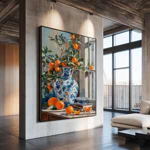 Mediterranean Still Life Italian Style Art, Framed Canvas Print, Muted ...
