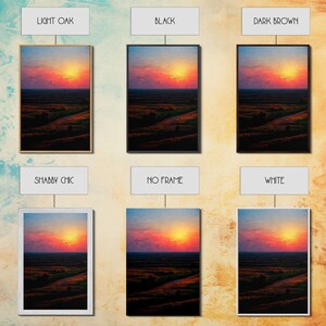 Sunset Over a Texas Field, Canvas Print, Landscape Art, Ready to Hang ...