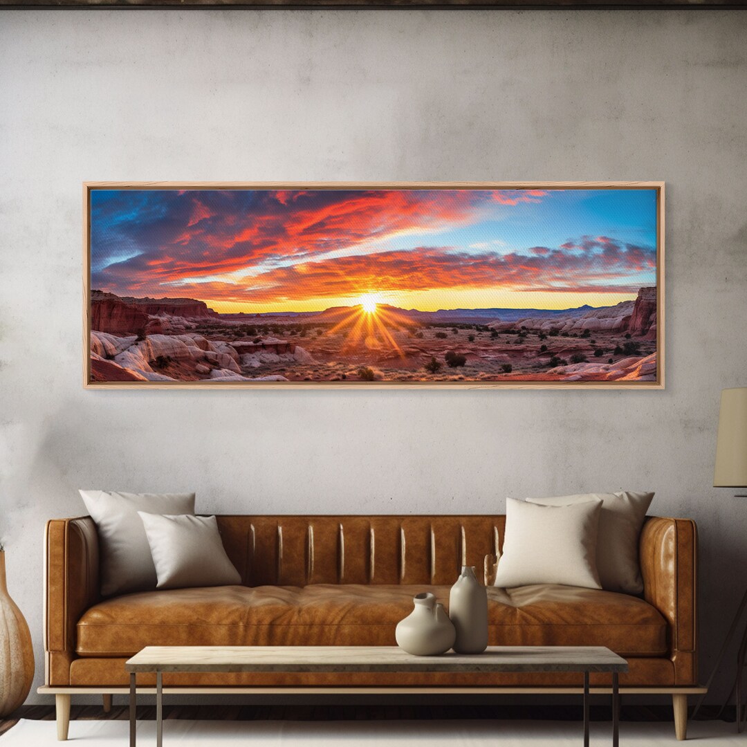 Panoramic of Capitol Reef National Park, Extra Large Wall Art ...