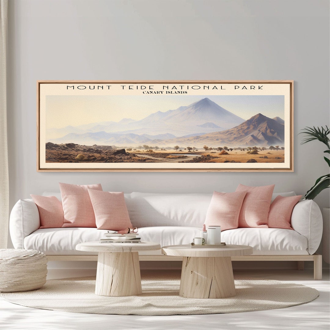 Mount Teide National Park Travel Print Wall Art, Panoramic Travel ...