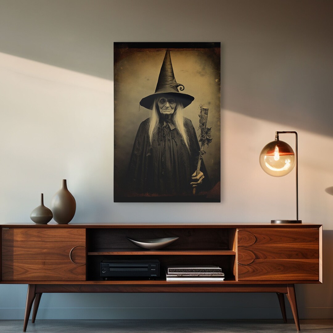 Witch Halloween Scary Wall Art Witch Art Print Dark Art - Etsy