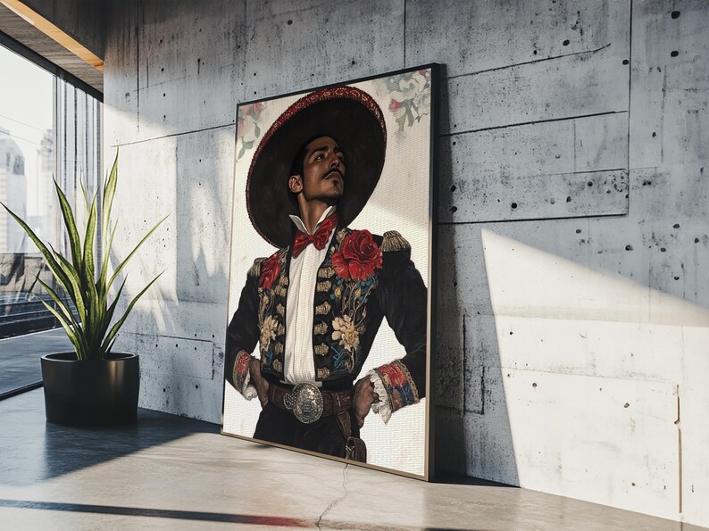 The Matador Painting Print, Chicano Art Framed Canvas Print ...