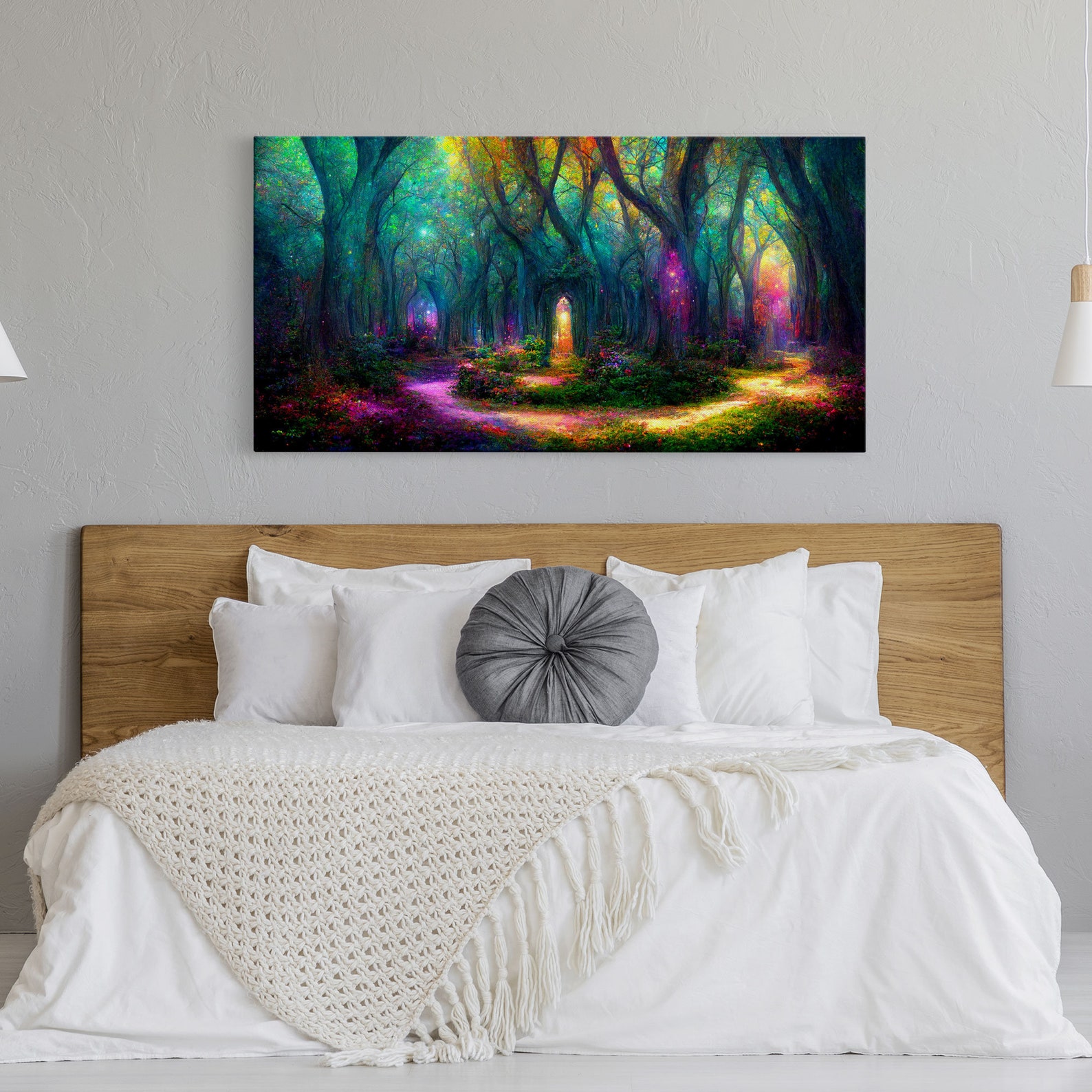 Fantasy Wall Art Canvas Print Magical Forest Fantasy - Etsy