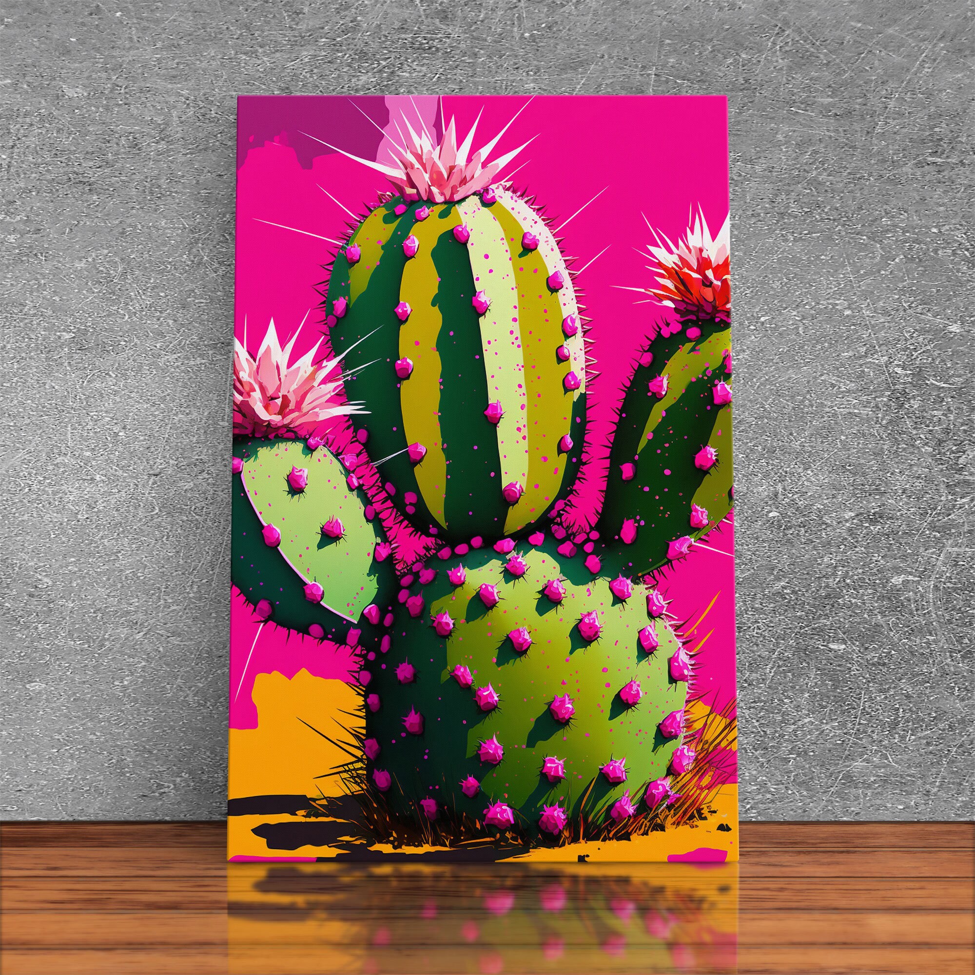 Cactus Print Cactus Wall Art Cactus Decor Modern Desert - Etsy