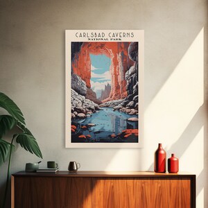 Carlsbad Caverns National Park Travel Poster Print, Canvas Print Wall ...