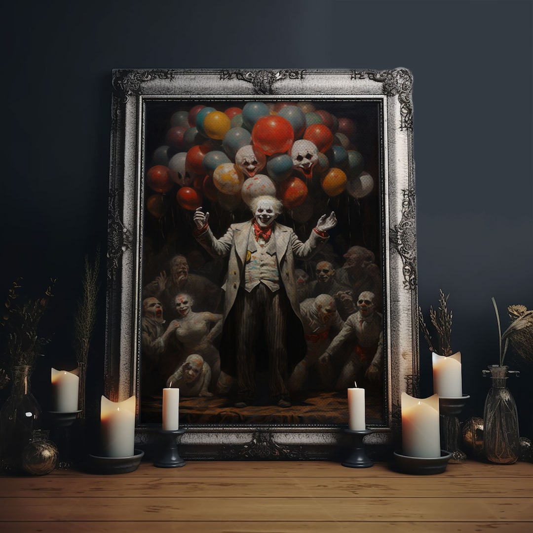 The Cursed Circus, Halloween Canvas Print / Framed Canvas, Victorian ...