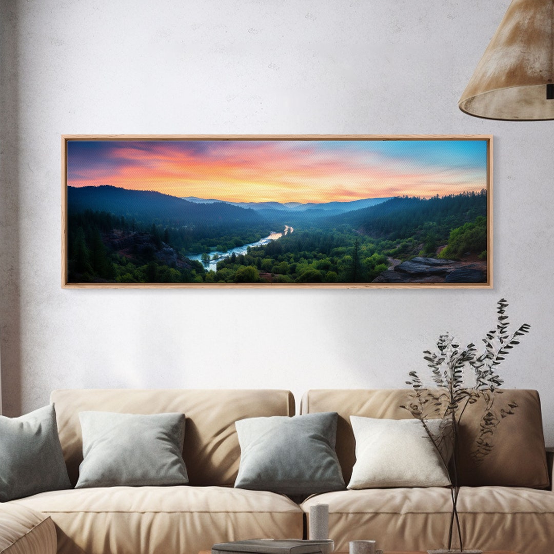 Panoramic Print of Kings Canyon National Park, Extra Large Wall Art ...