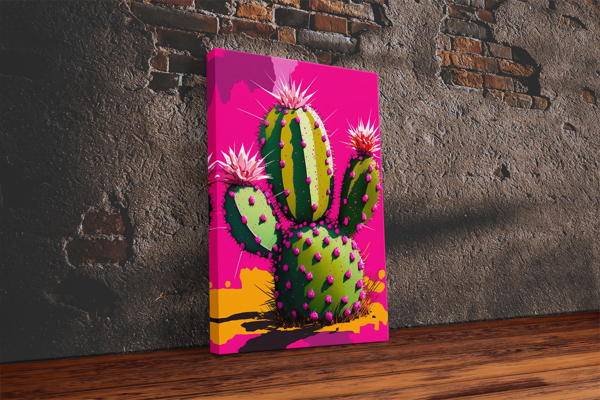 Cactus Print Cactus Wall Art Cactus Decor Modern Desert - Etsy