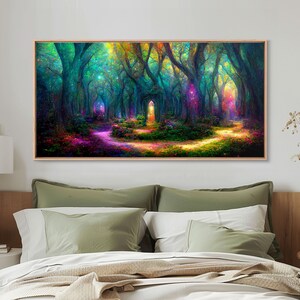 Fantasy Wall Art, Canvas Print, Magical Forest, Fantasy Landscape Art ...