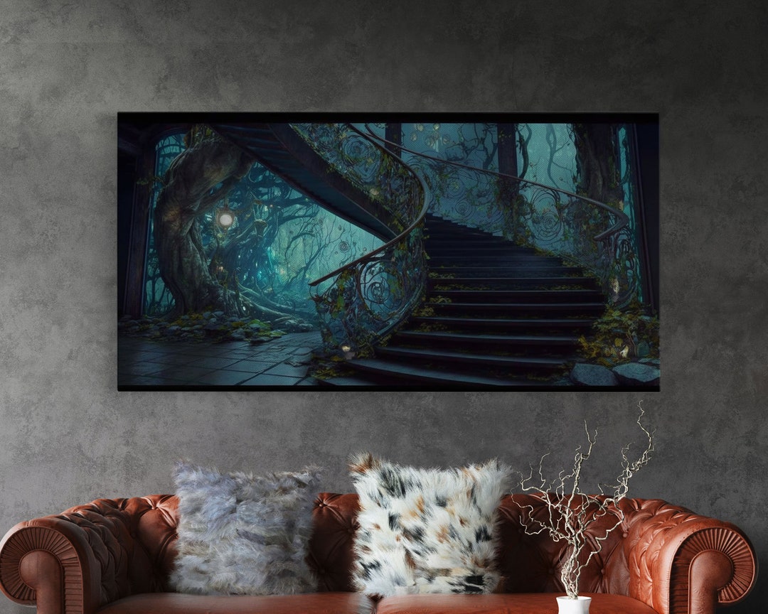 Fantasy Staircase, Framed Canvas Print, Stair Way to Beyond - Etsy