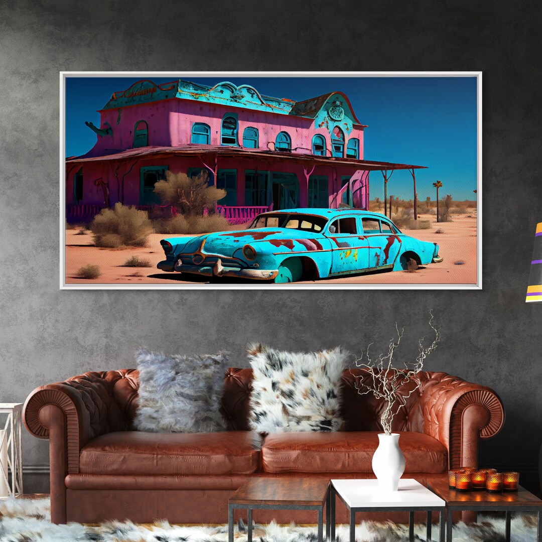 Fallout Style Art, Atomic Age, Abandoned Post Apocalyptic, Framed ...