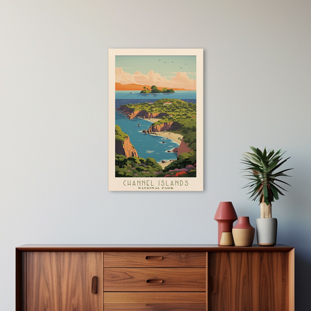 Channel Island National Park Travel Poster Print, Canvas Print Wall Art ...