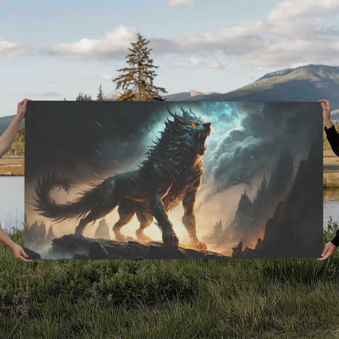 Fenrir, Fenrisúlfr, Norse Mythology, Hróðvitnir, Vánagandr, Vanargand ...