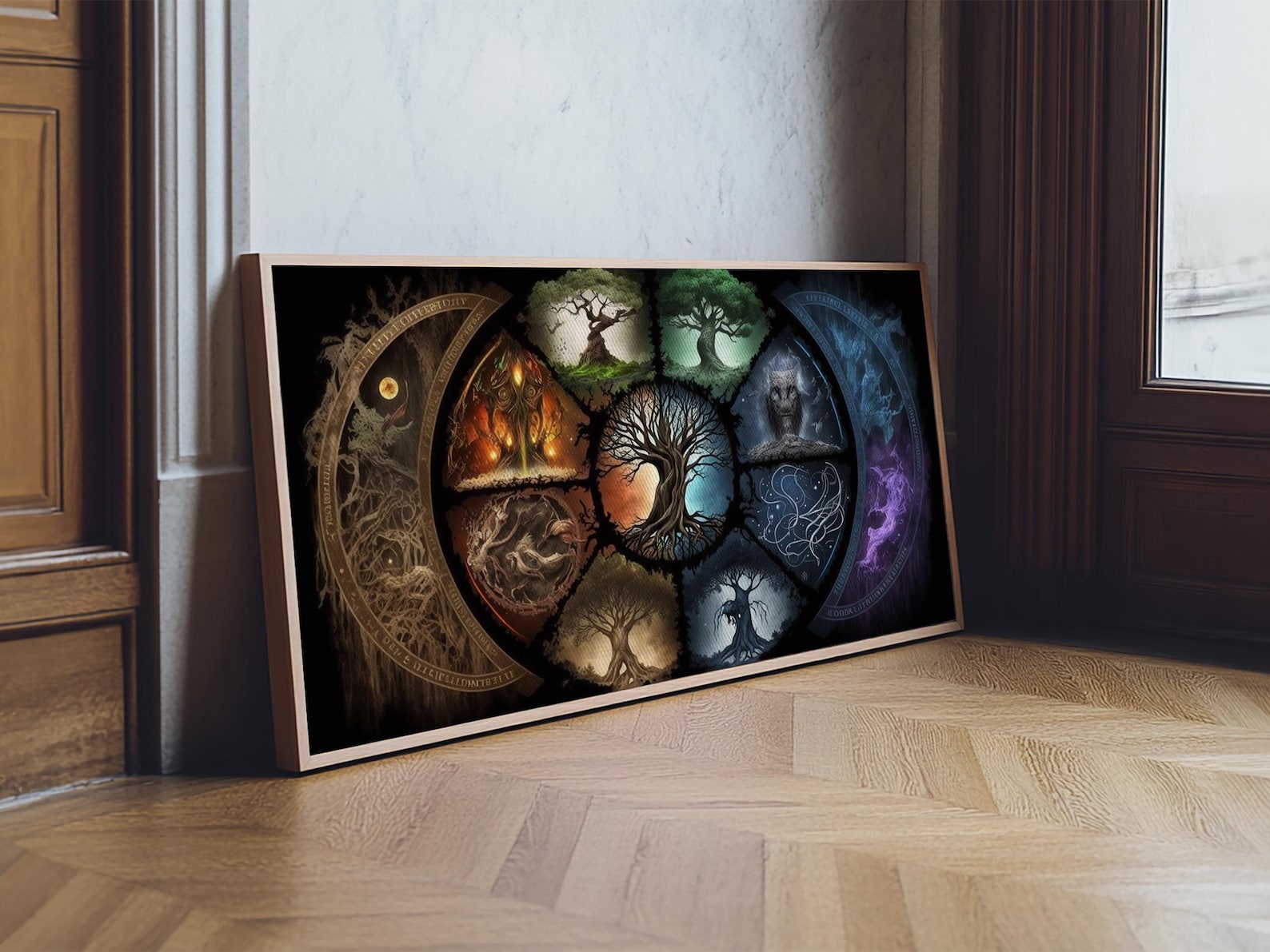 The Interconnected 9 Realms of Norse Mythology With Yggdrasil, Nordic ...