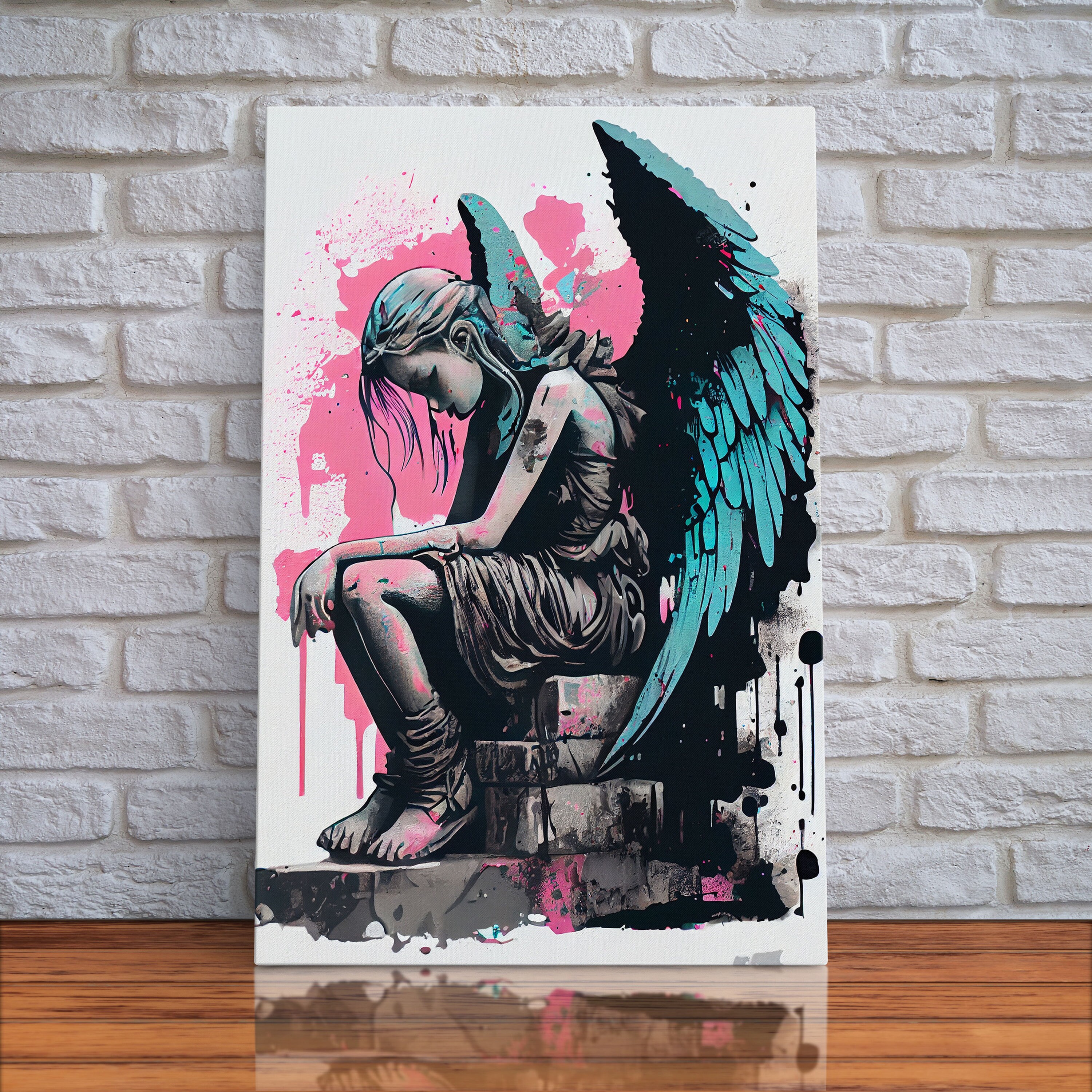 Artistic Graffiti Angels