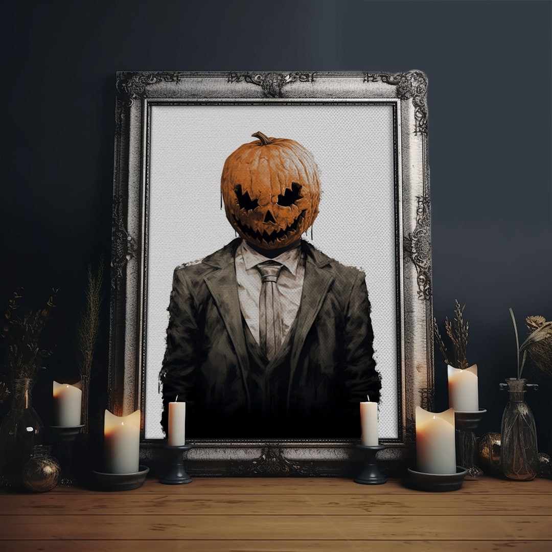 Portrait of Jack - the Jack O Lantern Man, Vintage Halloween Art ...