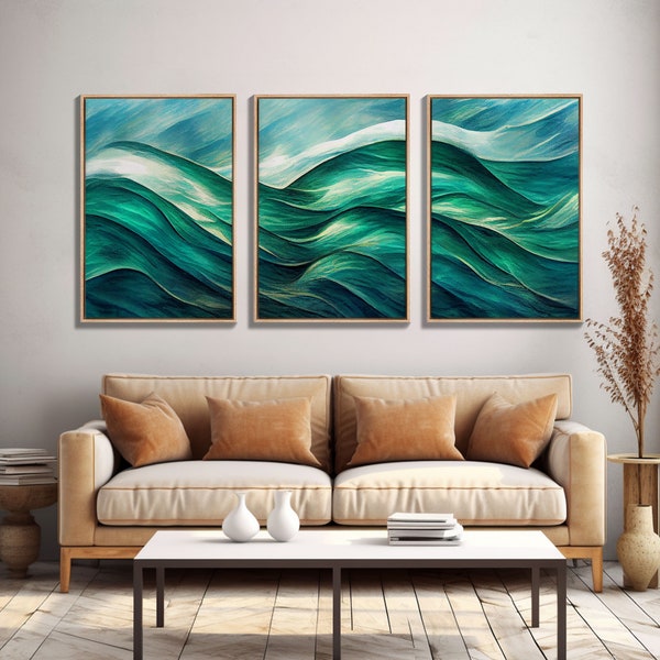 Emerald Wall Art - Etsy