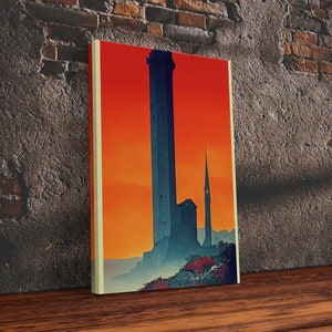 The Dark Tower, Fantasy RPG Concept Art, Wall Art, Framed Canvas Print ...