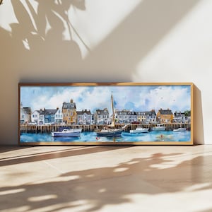 Nantucket Massachusetts Wall Art Framed Canvas Print, Nantucket ...