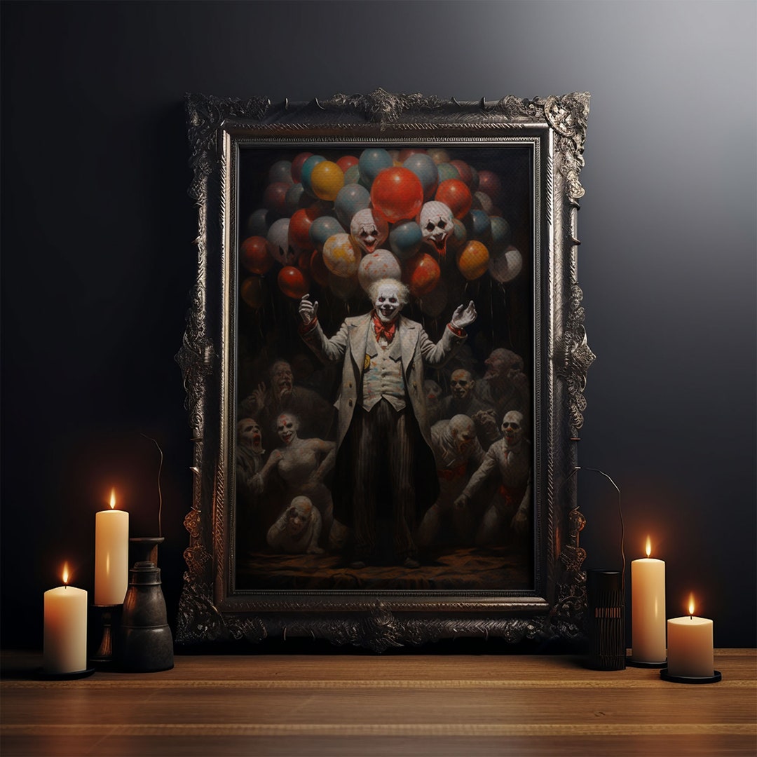 The Cursed Circus, Halloween Canvas Print / Framed Canvas, Victorian ...
