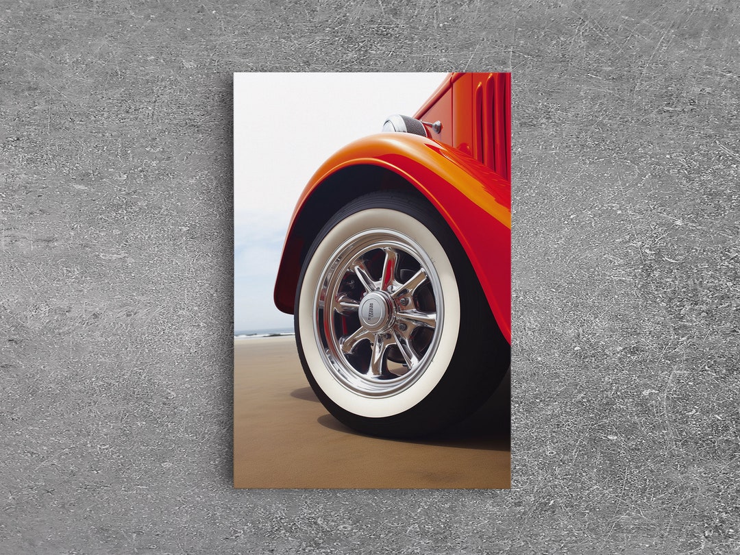 Hot Rod Art, Hot Rot Photography Print, Framed Canvas or Poster, Close ...
