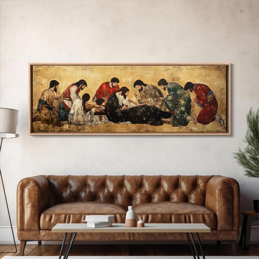 The Deposition Christ Taken From the Cross Framed Canvas Print ...