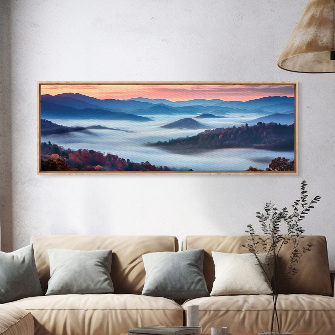Blue Ridge Mountains Panoramic Wall Art, Bluebridge Mountains National ...