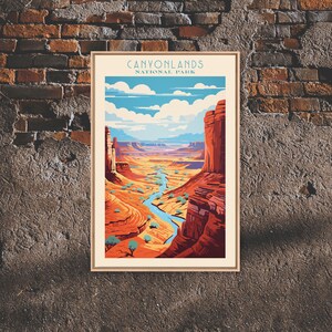 Canyonlands National Park Travel Poster Print, Canvas Print Wall Art ...