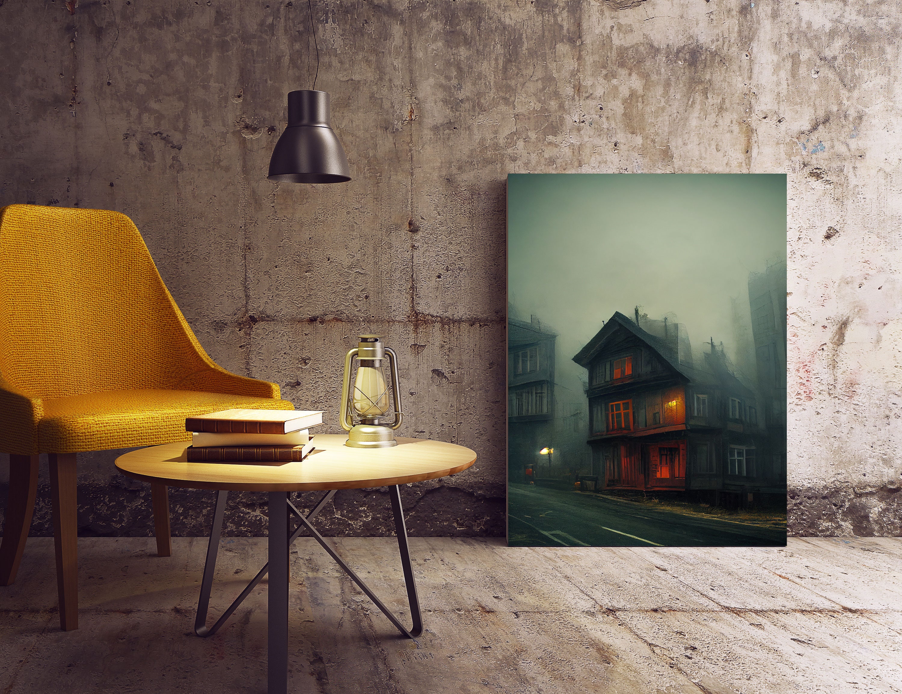 Spooky Gloomy Wall Art Haunted House Art Fine Art Poster - Etsy