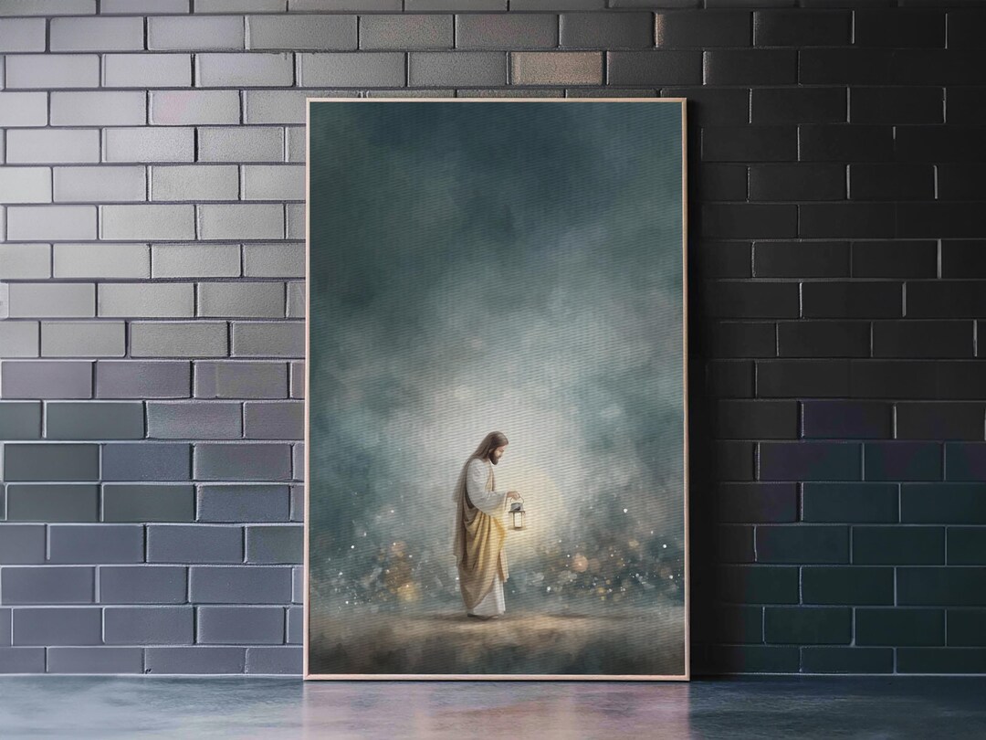 Light of Mercy - Framed Canvas Print - Christian Wall Art - Jesus ...