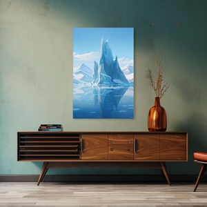 Iceberg Wall Art, Iceland Wall Art, Seascape Wall Print, Canvas Print ...