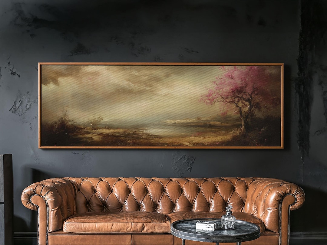 Moody Art Landscape Print, Dark Landscape Painting, Muted Art, Moody ...
