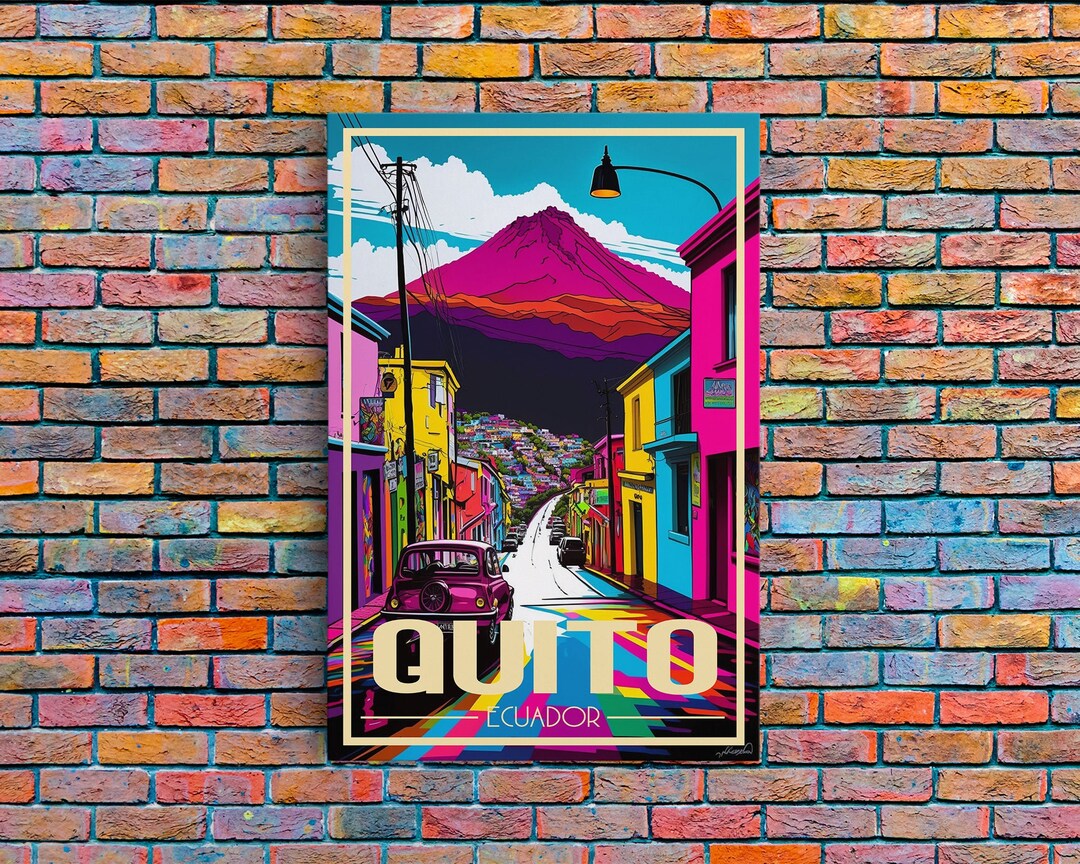 Quito Wall Art Ecuador Poster South America Art Print - Etsy
