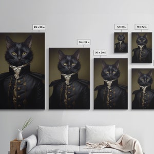 Admiral Meow Reporting for Duty, Victorian Cat Portrait Art, Framed ...