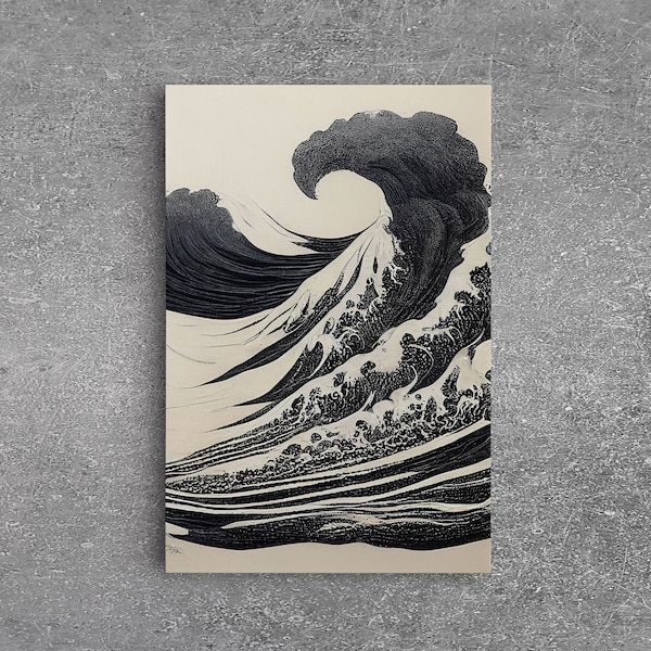 Japanese Tsunami Art - Etsy