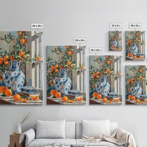 Mediterranean Still Life Italian Style Art, Framed Canvas Print, Muted ...