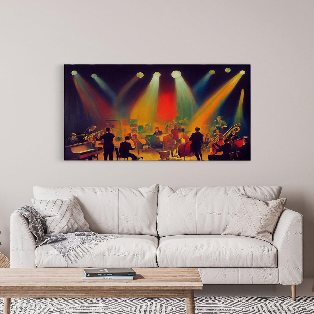 Jazz Singer Band Art Music Canvas or Poster Print Framed Large - Etsy